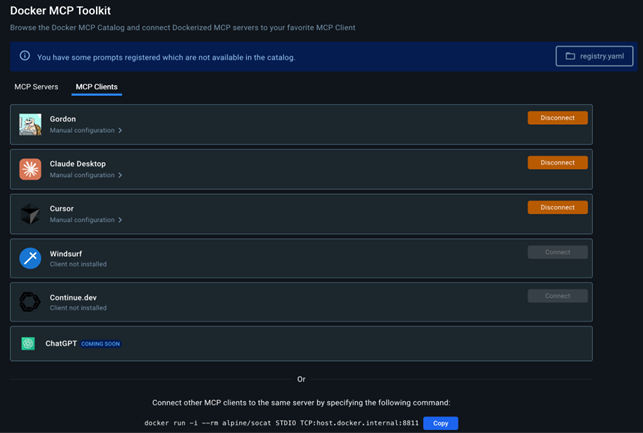 Plugging Your AI Clients into Docker MCP: Claude, VS Code, and Cursor